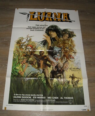 1972 LUANA 1 SHEET MOVIE POSTER JUNGLE ADVENTURE MEI CHEN EVI MARADI | eBay