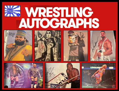 Pro Wrestling Autographs 8'x10" - WWE / AEW / Impact - Choose your ...