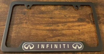 Infiniti License Plate Frame Heavy Metal Dealership | eBay