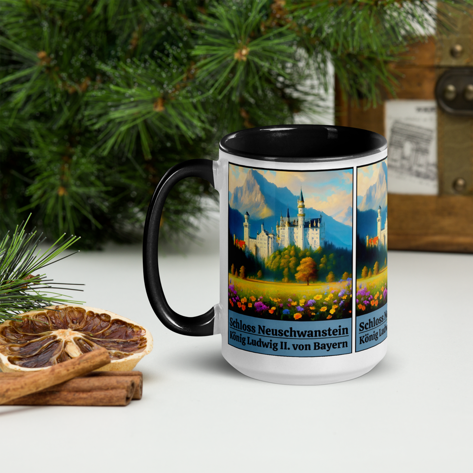 Neuschwanstein König Ludwig II. von Bayern Germany souvenir 15oz Coffee ...
