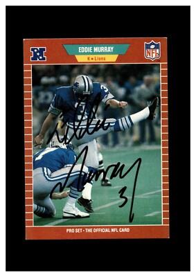 1989 Pro Set #124 Eddie Murray Autographed Signed Auto Detroit Lions | eBay