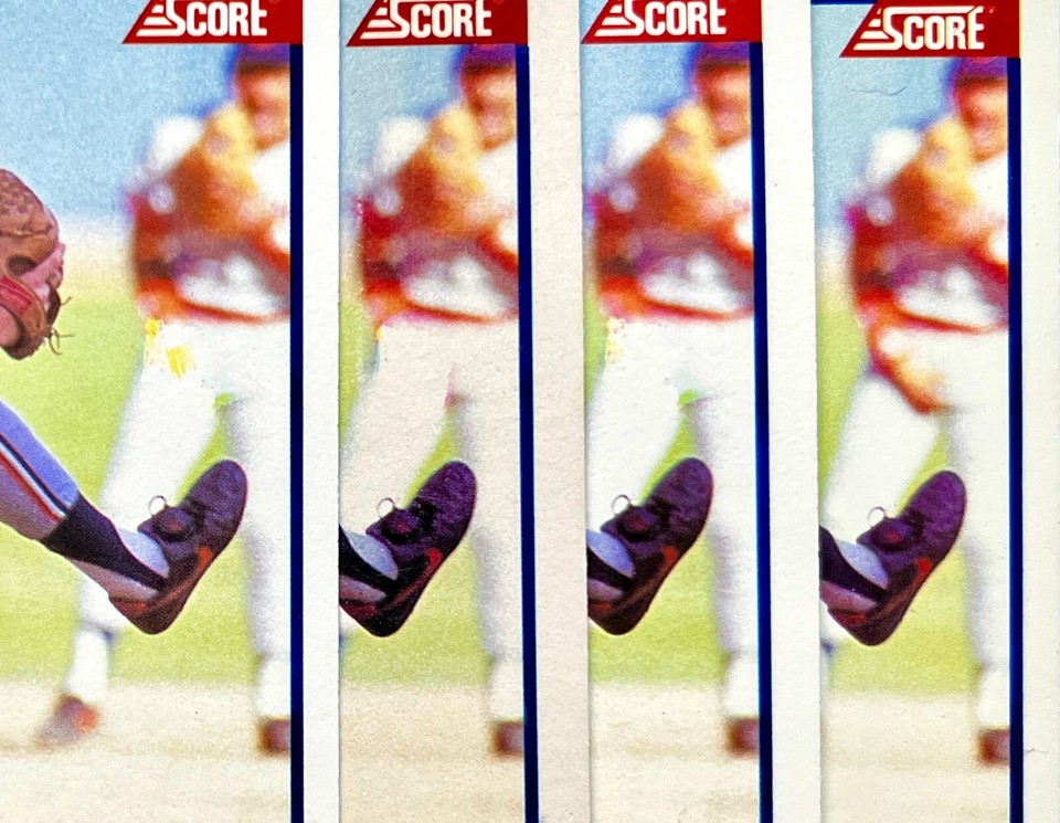 (4) 1989 Score PAUL GIBSON 595 Error “Crotch Grab" 4 Diff Whiteout ...