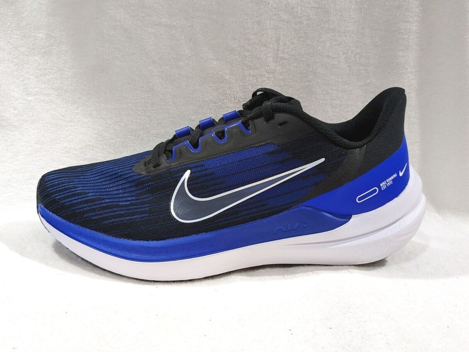 Nike Men's Air Winflo 9 Black/White/Royal Running Shoes-Asst Size NWB ...