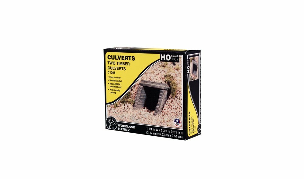 HO Scale Timber Culverts (2) C1265 Woodlands Scenics | eBay