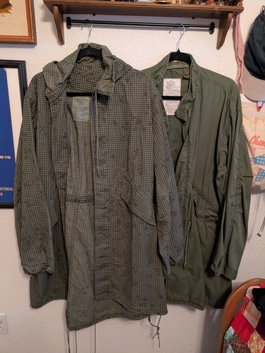 US Army M1951 ERDL Parka & M65 Olive Drab Field Jacket Vietnam War ...