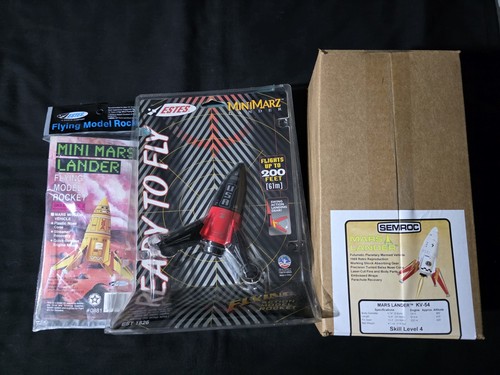Estes And Semroc Vintage Model Rocket Kits. Mars Lander, Mini Mars ...
