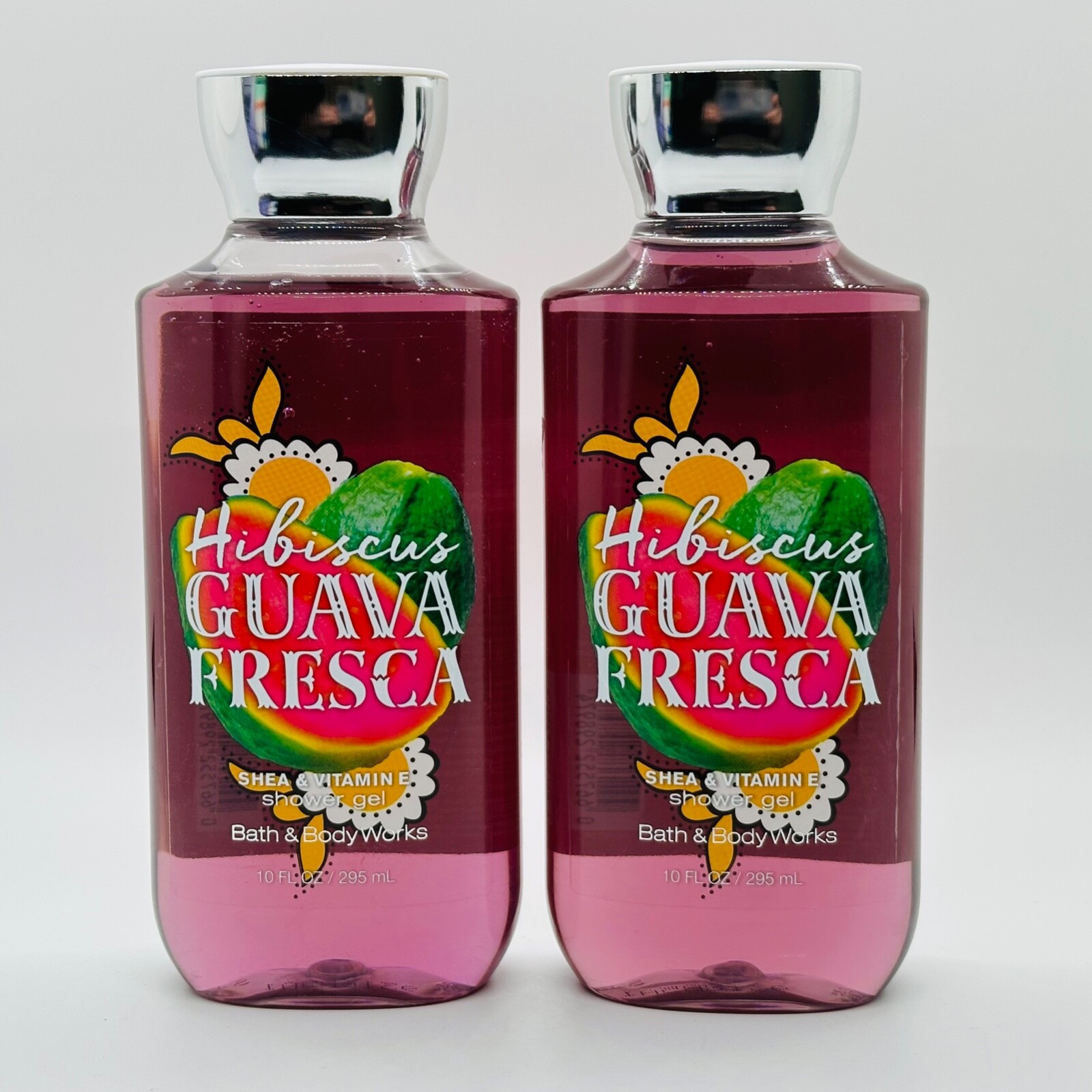 3-Pack Bath & Body Works Hibiscus Guava Fresca Shower Gel Wash 10 fl.oz ...