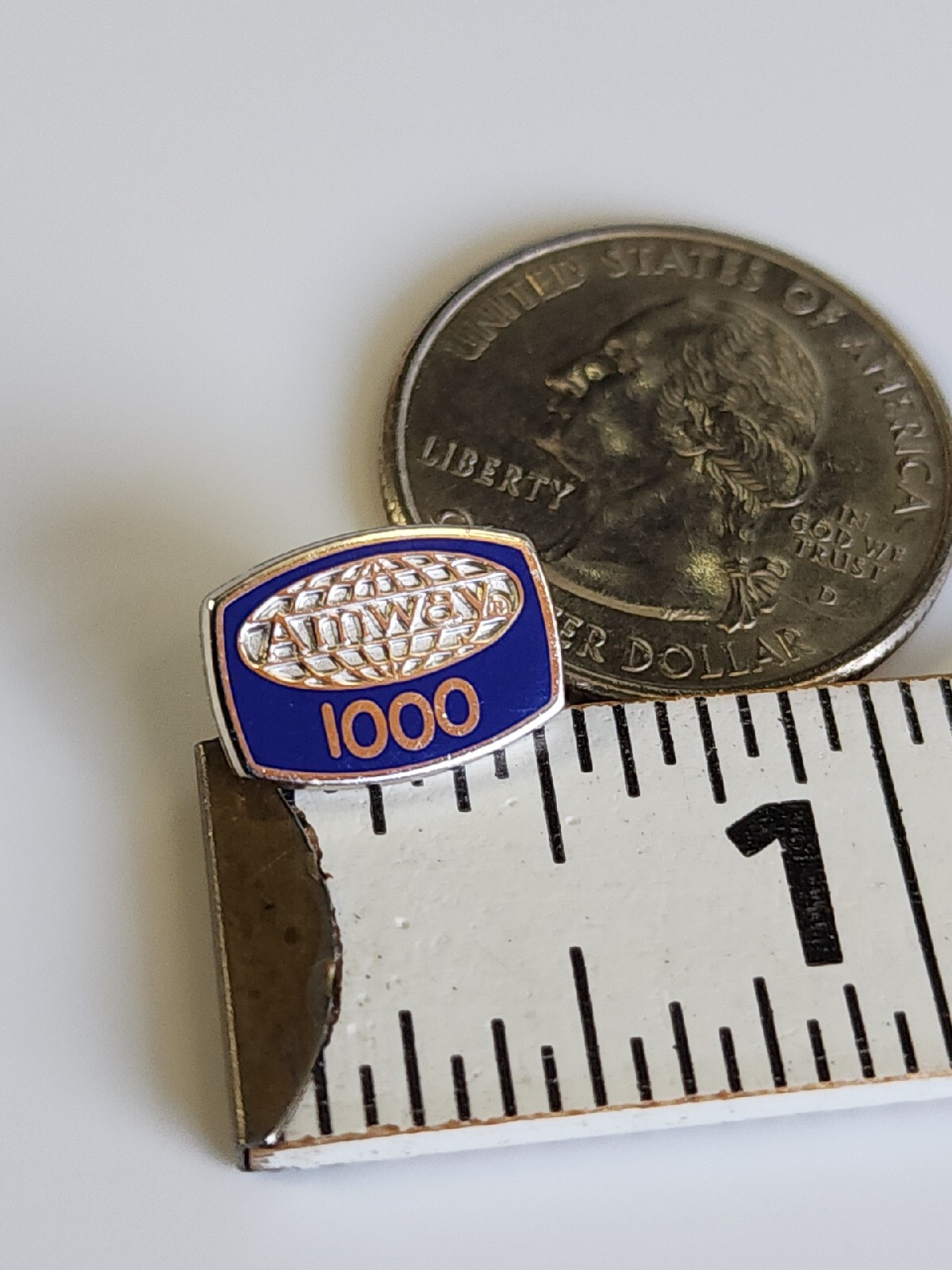 Amway 1000 Achievement Lapel Pin TerryBerry SP Silver Plate | eBay