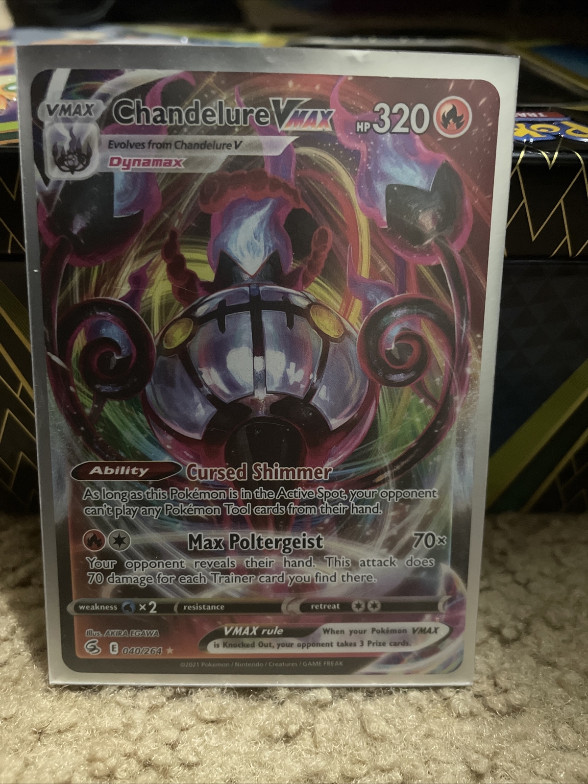 Pokémon TCG Chandelure VMAX Fusion Strike 040/264 Holo Ultra Rare | eBay