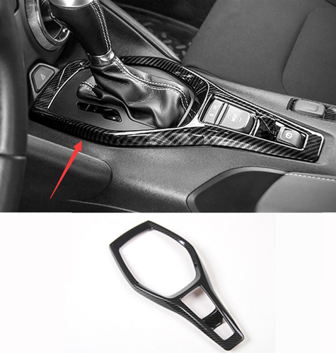 ABS Carbon Fiber Gear Shift Box Frame Cover Trim For Chevrolet Camaro ...