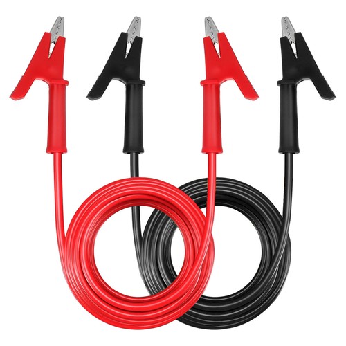 2PCS Alligator Clips Electrical Multimeter Test Leads 15A Jumper Wires ...