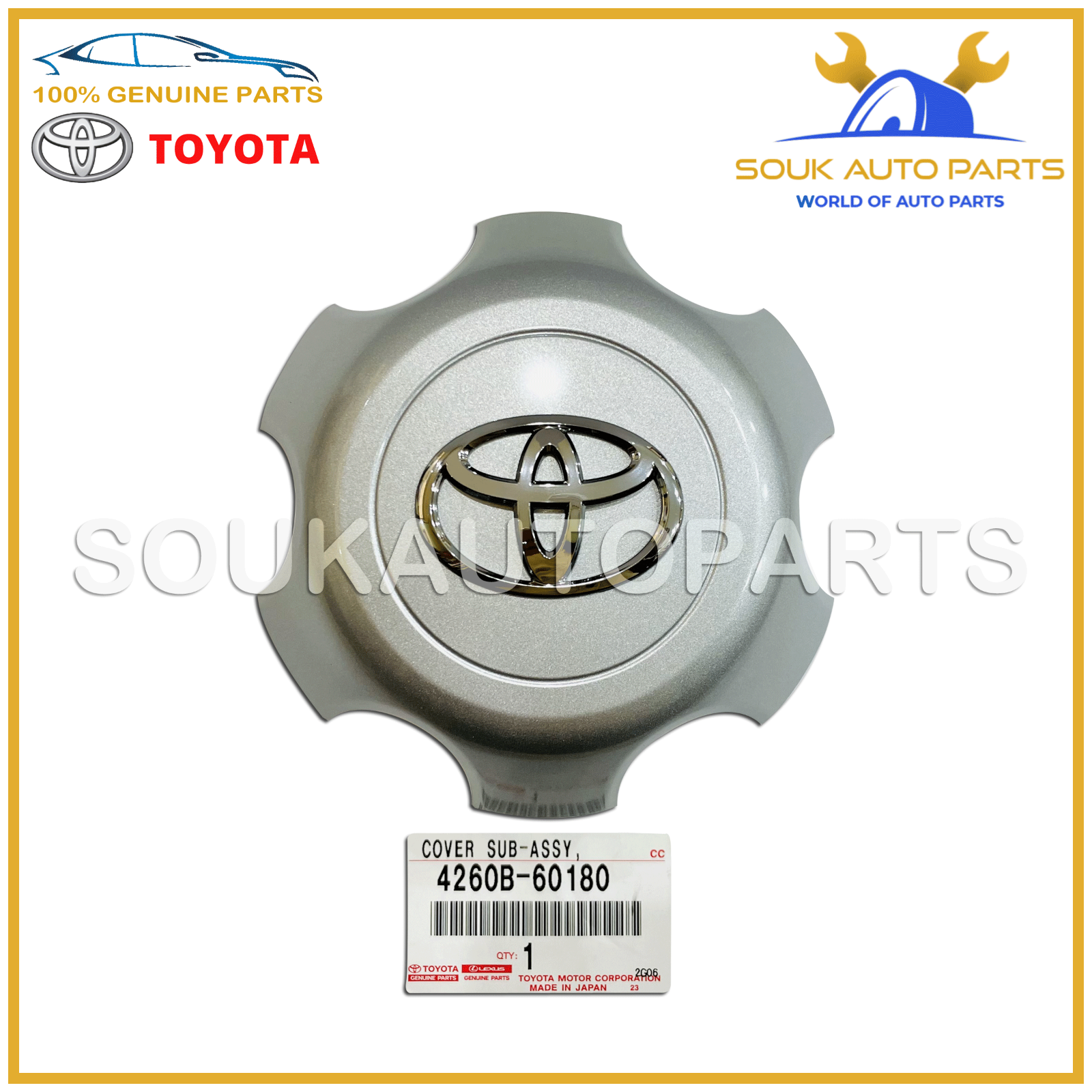 4260B-60180 Genuine Toyota ORNAMENT SUB-ASSY, WHEEL HUB 4260B60180 OEM ...