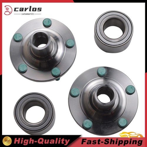 2 Pair Front Wheel Hub & Bearing Assembly Fits 2005-2013 Mazda 3 & 06 ...