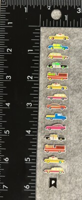 Pipsticks Cars Taxis Trucks NYC New York Mini Sticker Sheet Pipstickers ...
