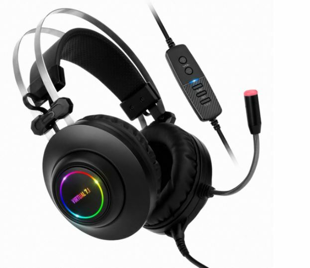 ABKO Hacker N550 Gaming Headset RGB 3D Sound Noise Cancelling Mic LED ...