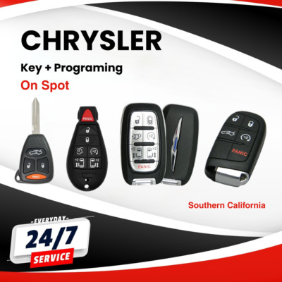 CHRYSLER Key + Programming Service All Keys Lost, or Add a key, ON SPOT ...