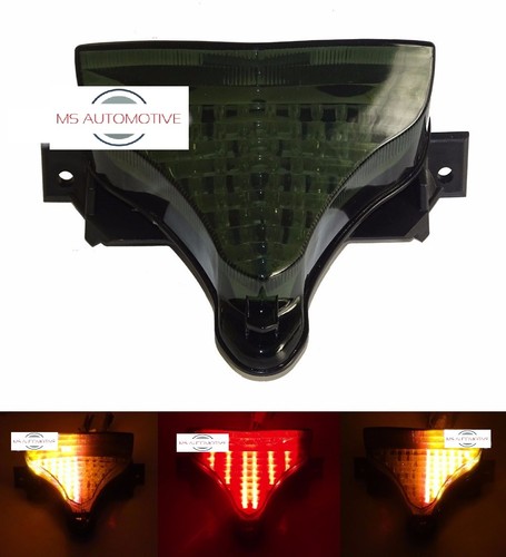 SMOKED LED REAR LIGHT WITH INDICATORS YAMAHA R1 09-15 YZF 14B 14BE | eBay