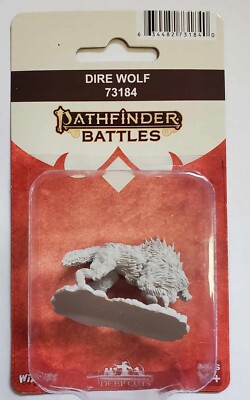 Pathfinder Deep Cuts Unpainted Miniatures: Dire Wolf WZK73184 | eBay