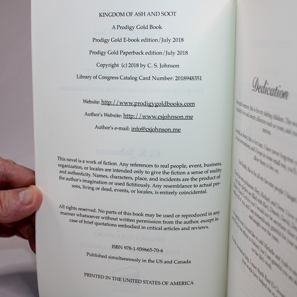 SIGNED By C S Johnson Kingdom Of Ash And Soot Paperback Book 1 Good Condition | eBay