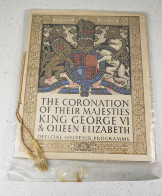 1937 King George VI & Queen Elizabeth Coronation Souvenir Program | eBay