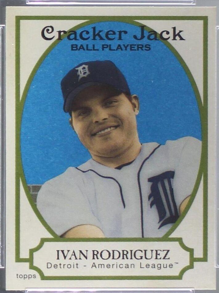 2005 Topps Cracker Jack - Ivan Rodriguez #7 Mini Blue /50 for sale ...
