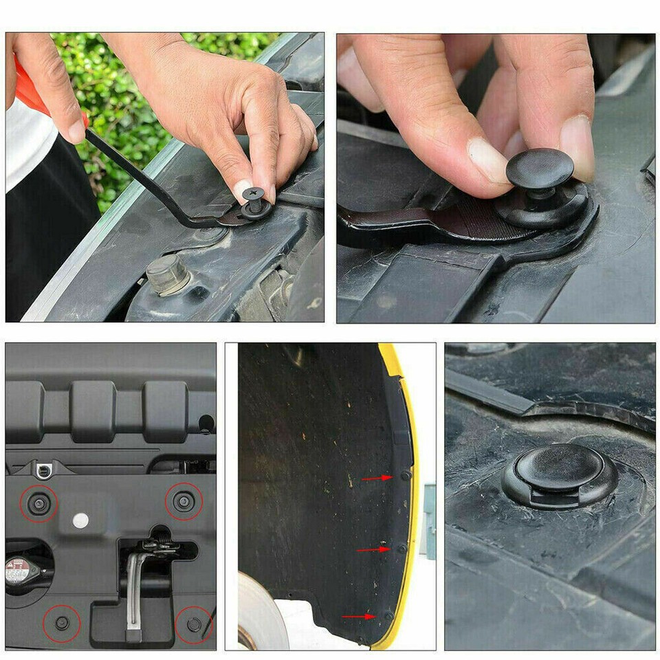 500PCS Mixed Auto Door Panel Clips Fixing Fastener Car Interior Trim ...