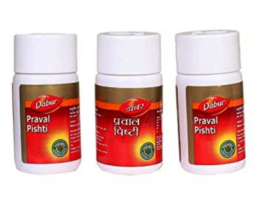 15 Grams Dabur Praval Pishti 5g x 3 Jars Coral Calcium Powder Form Free ...