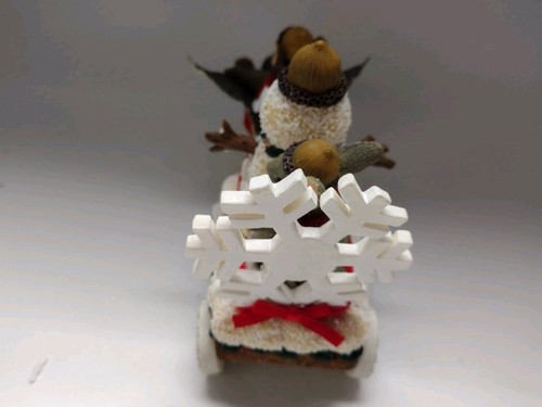 Charming Tails Snowman Float Fitz Floyd Bird Pulling Sled Mouse ...