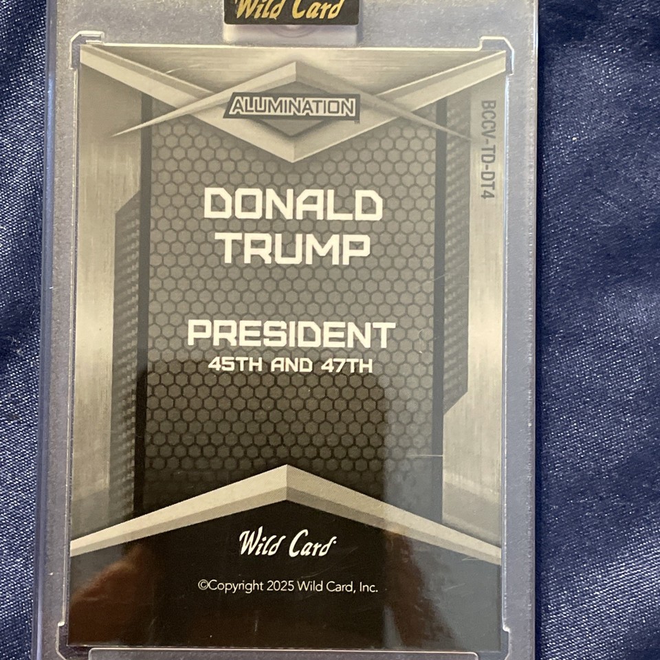 2025 Wild Card Alumination Donald Trump Inauguration Edition 1/1 Card ...