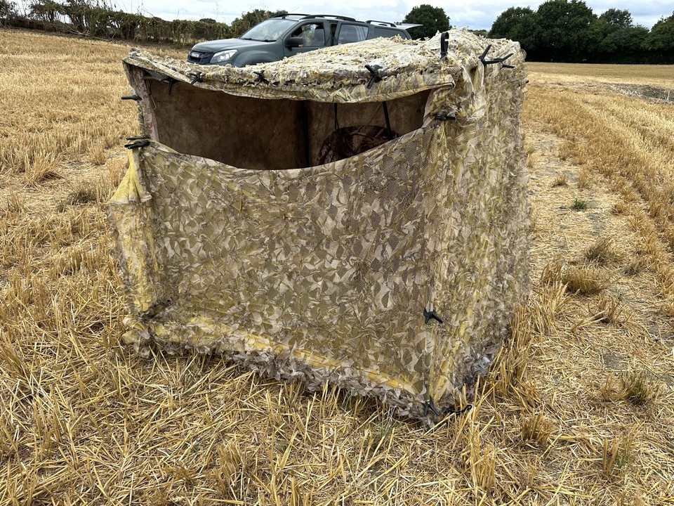 Stealth 2-ply harvest-reed camouflage hide net,Woodpigeon Shooting ...