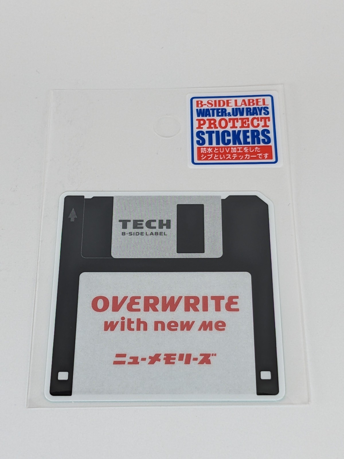 B-Side Label Sticker Retro Floppy Disc Overwrite Black Waterproof US SELLER | eBay