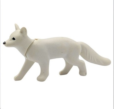PLAYMOBIL FIGURE WHITE ARCTIC FOX ADULT ANIMAL NORTH POLE POLAR NEW ...
