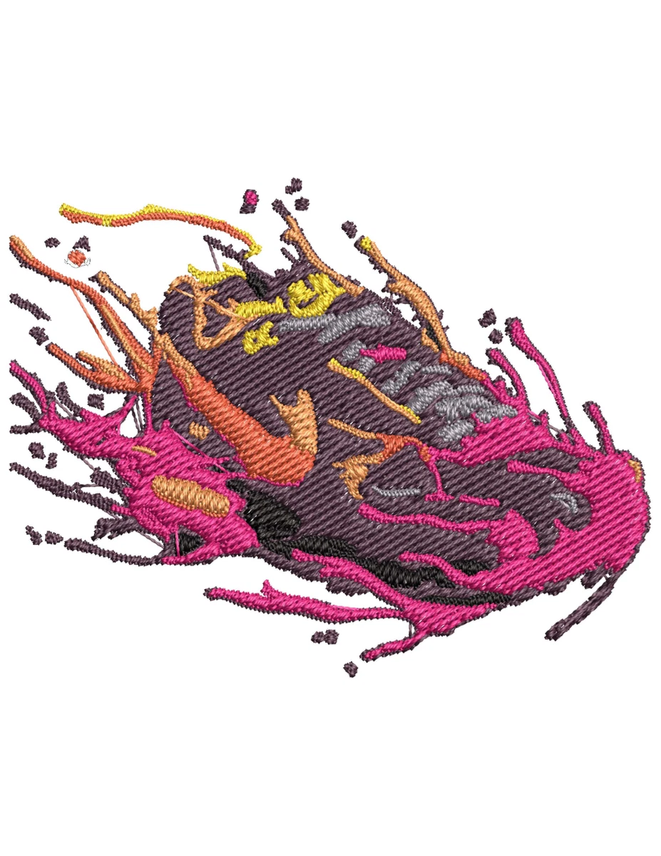 Shoe Machine Embroidery Design