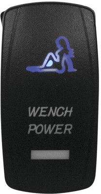 Dragonfire Laser Etch Dual LED Switch, Wench Power - Blue Wench Power ...