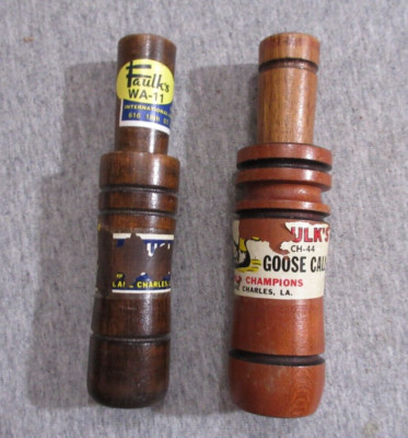 vintage Faulk's WA-11 duck call and Faulk's C-44 goose call lot E | eBay