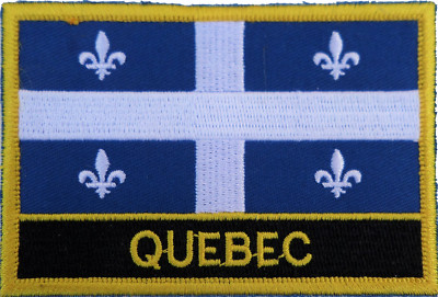 Canada Quebec Flag Embroidered Patch - Sew or Iron on | eBay UK