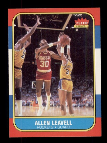 1986-87 FLEER #62 ALLEN LEAVELL HOUSTON ROCKETS | eBay