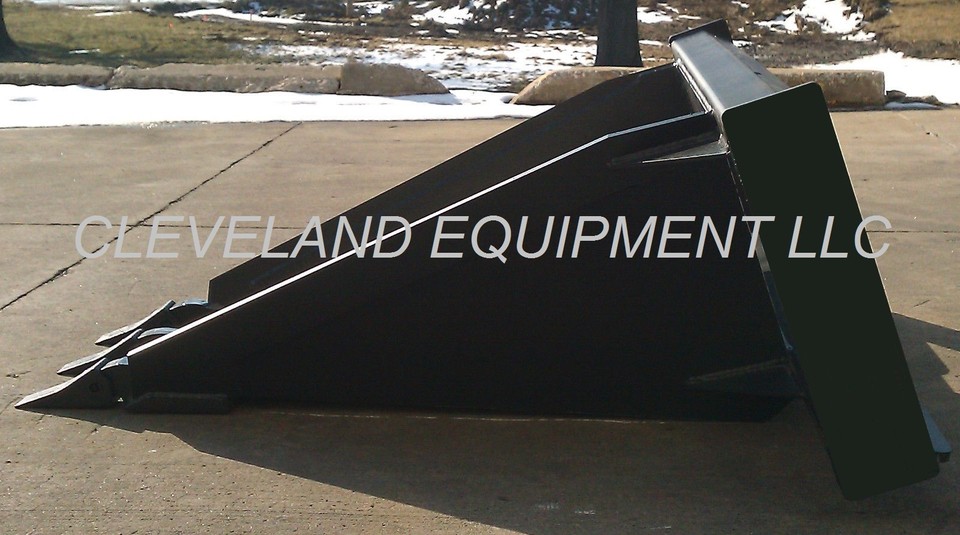 NEW STUMP BUCKET ATTACHMENT Skid Steer Loader Utility Tree Spade ...