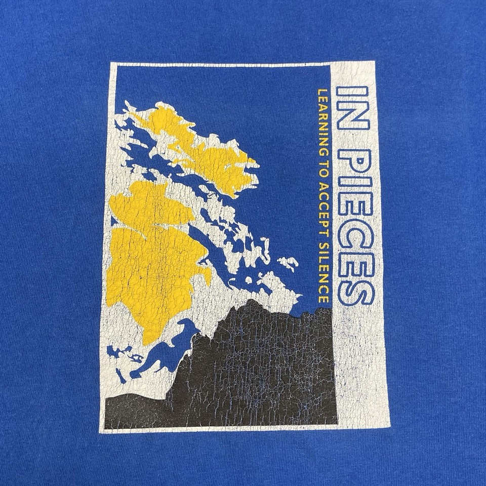 Vintage In Pieces Learning To Accept Silence Shirt Band Music Rock Size ...