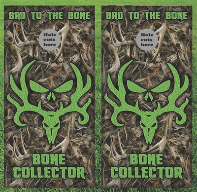 Deer Hunting Bone Collector Cornhole Wrap Decals Bag Toss 3M Vinyl ...