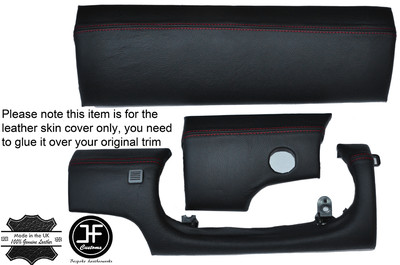 RED STITCH THREE PIECE DASH KIT LEATHER COVERS FITS TOYOTA LEXUS SOARER ...