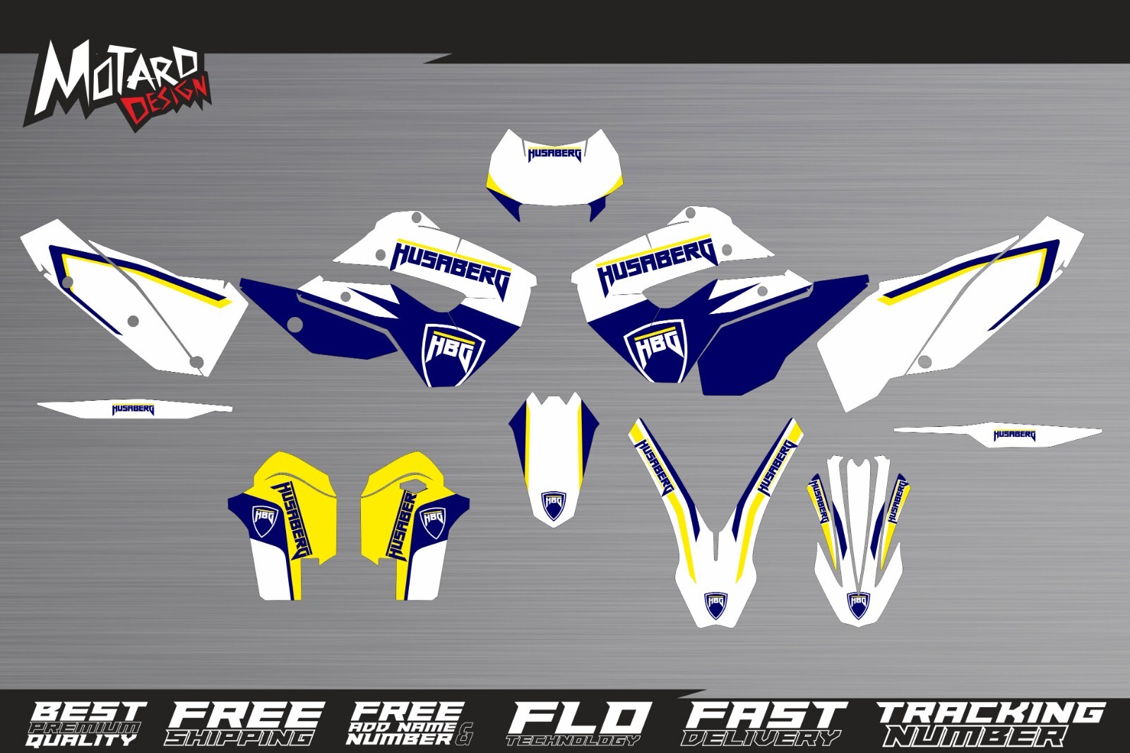 Husaberg TE 125 250 300 2011 2012 Graphics Kit Premium Decals Stickers ...