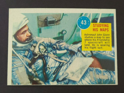 1963 Topps Astronauts #43 John Glenn Studying His Maps | eBay
