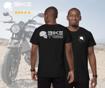 Bike Tribe T-Shirt, Vintage Black Made From Finest Cotton, Motorcycle ...