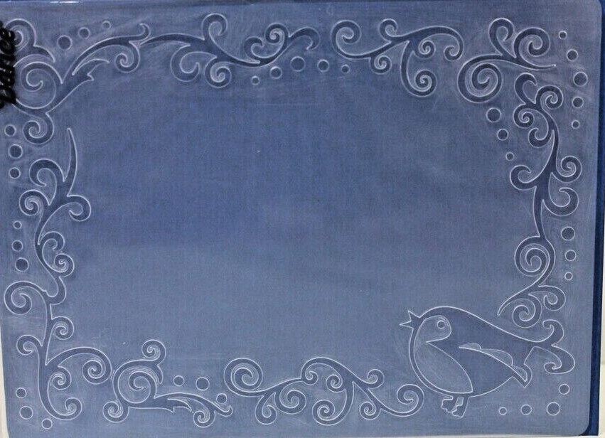🕊️darice Cute SWIRLY BIRD FRAME Embossing Folder Card Making cuttlebug ...