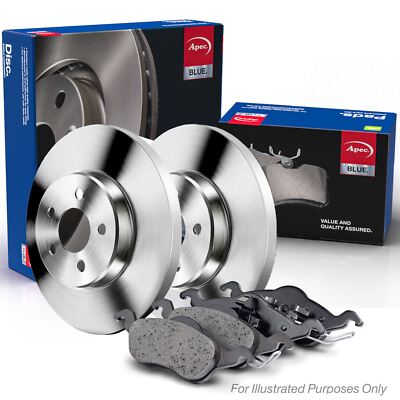 Genuine Apec Front Brake Discs & Pads Set Solid for Nissan Micra | eBay UK