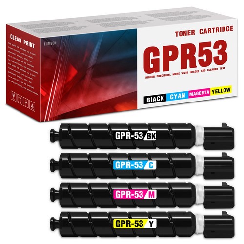 4-Pack GPR-53 Toner Cartridges Replacement for Canon C3330 C3730 C3530 ...