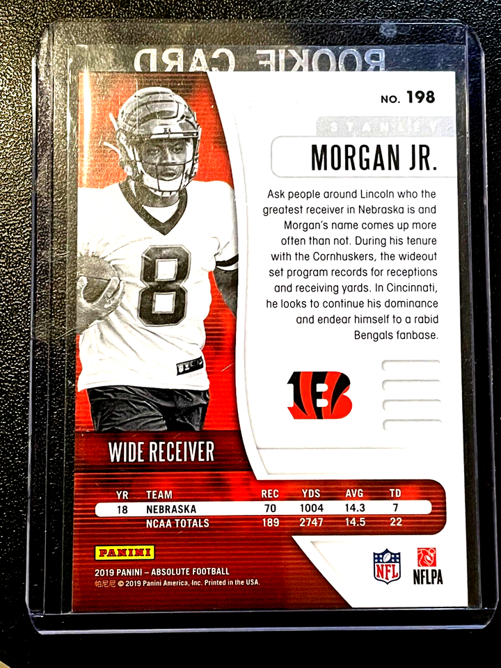 2019 Absolute Yellow RC #198 Stanley Morgan Jr. (BENGALS) RC | eBay