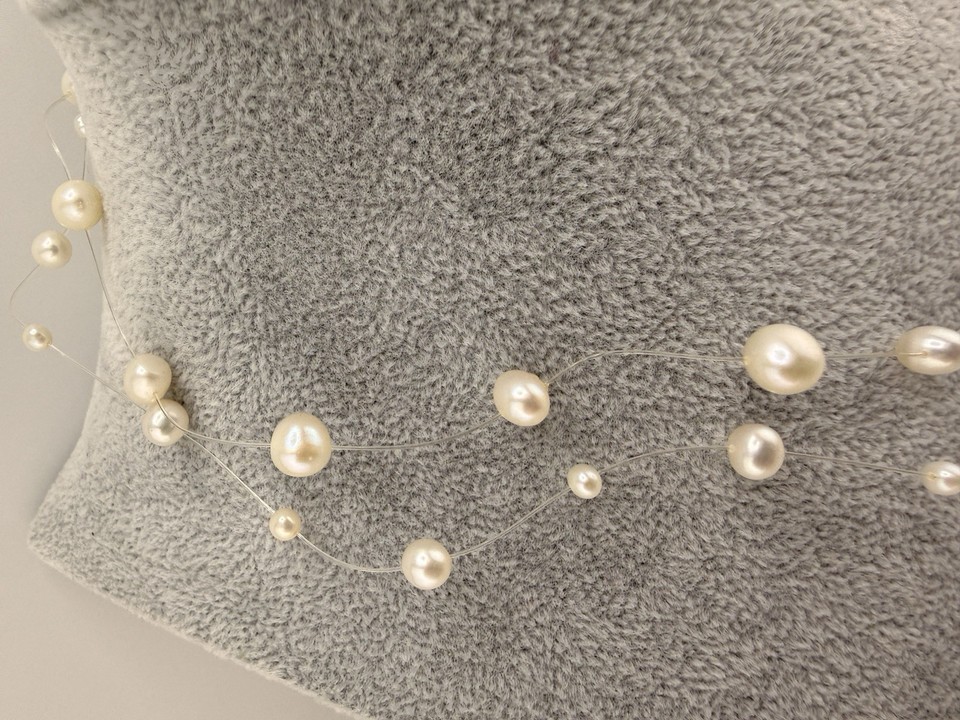 14k Gold 2 Strand Pearl Necklace W Invisible Links - 17in - 8.2g - K406 ...