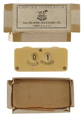 RARE Early 1900's Draper Maynard Celluloid Baseball Umpire Scorer ...